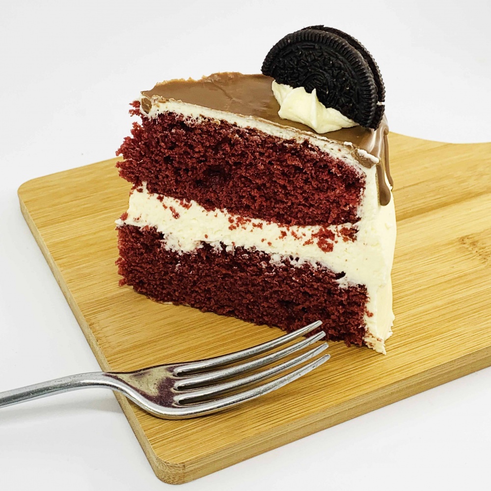 Chocolate Velvet Drip Cake (10 Large Slices)