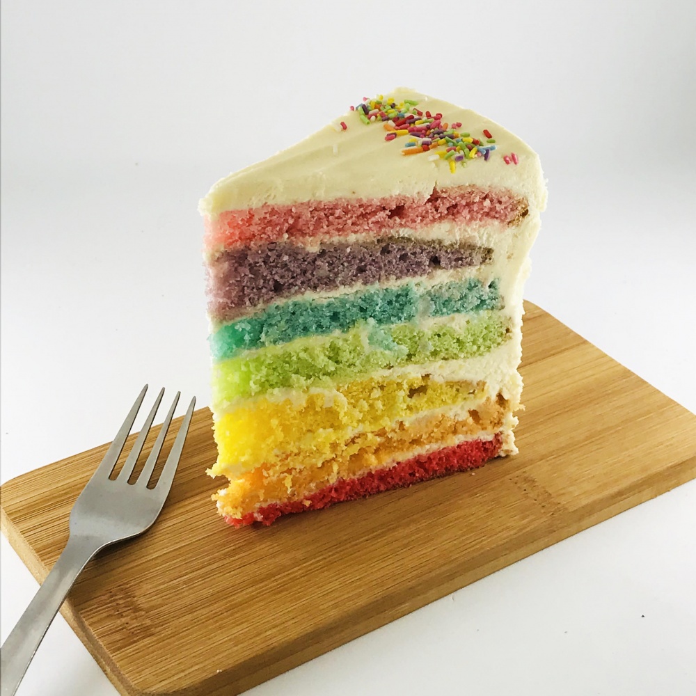 Rainbow Layer Cake (10 Large Slices)